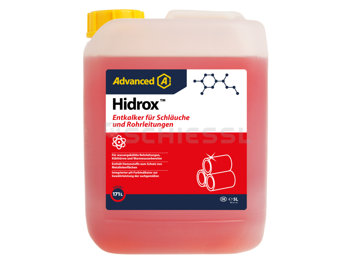 Entkalkungsmittel f.Rohre Hidrox Kanister 5L (Konzentrat)