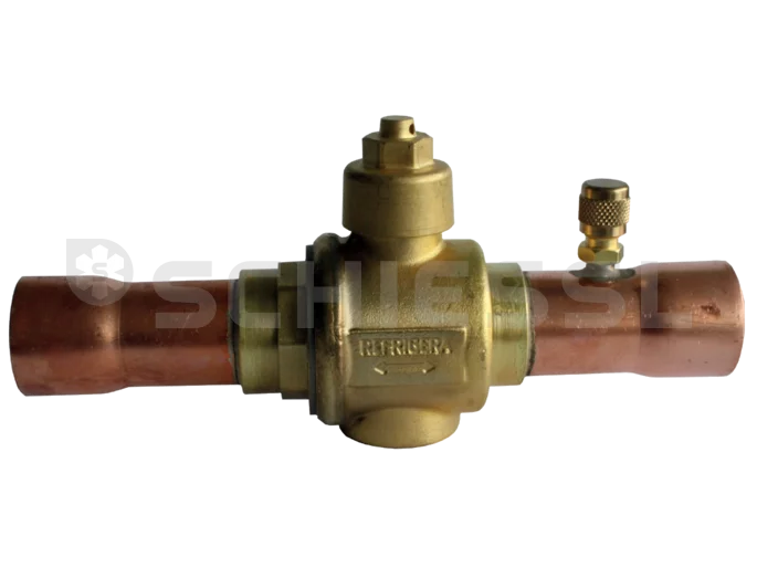 Euro Kugelabsperrventil BI-FLOW 60 bar 18mm Löt m.Schrader REF1.1.S.B ...