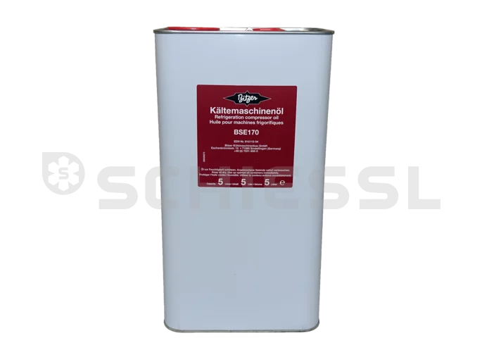 Bitzer refrigeration oil BSE 170 can 5L 915115-04