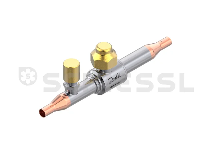 Danfoss Kugelabsperrventil 50bar GBC 6L 6 mm Löt mit Schrader
