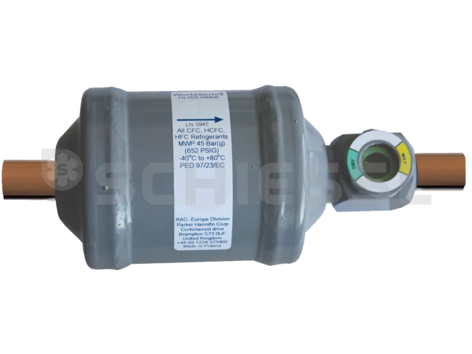 Parker dryer / sight glass combination 45bar PRSG165S 5/8'' solder