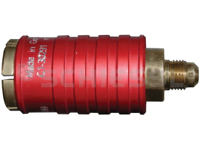 WEH filling adapter f. R410A TW111 red 1/2"-20 UNF