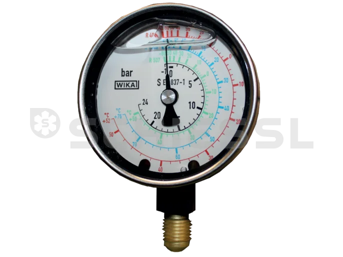 Druckmanometer 213.40 63mm R134a/R404A/R507 Glyzerin