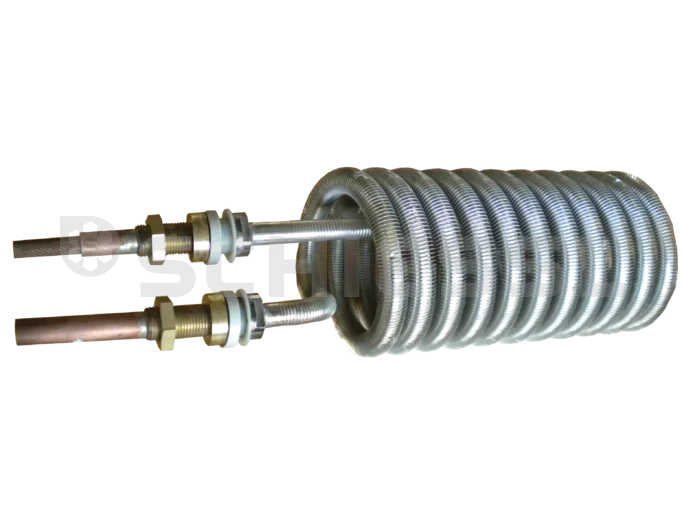 Wieland finned tube condenser WRKS23 R1'' tinned Q=10,0kW w. ring+sleeve